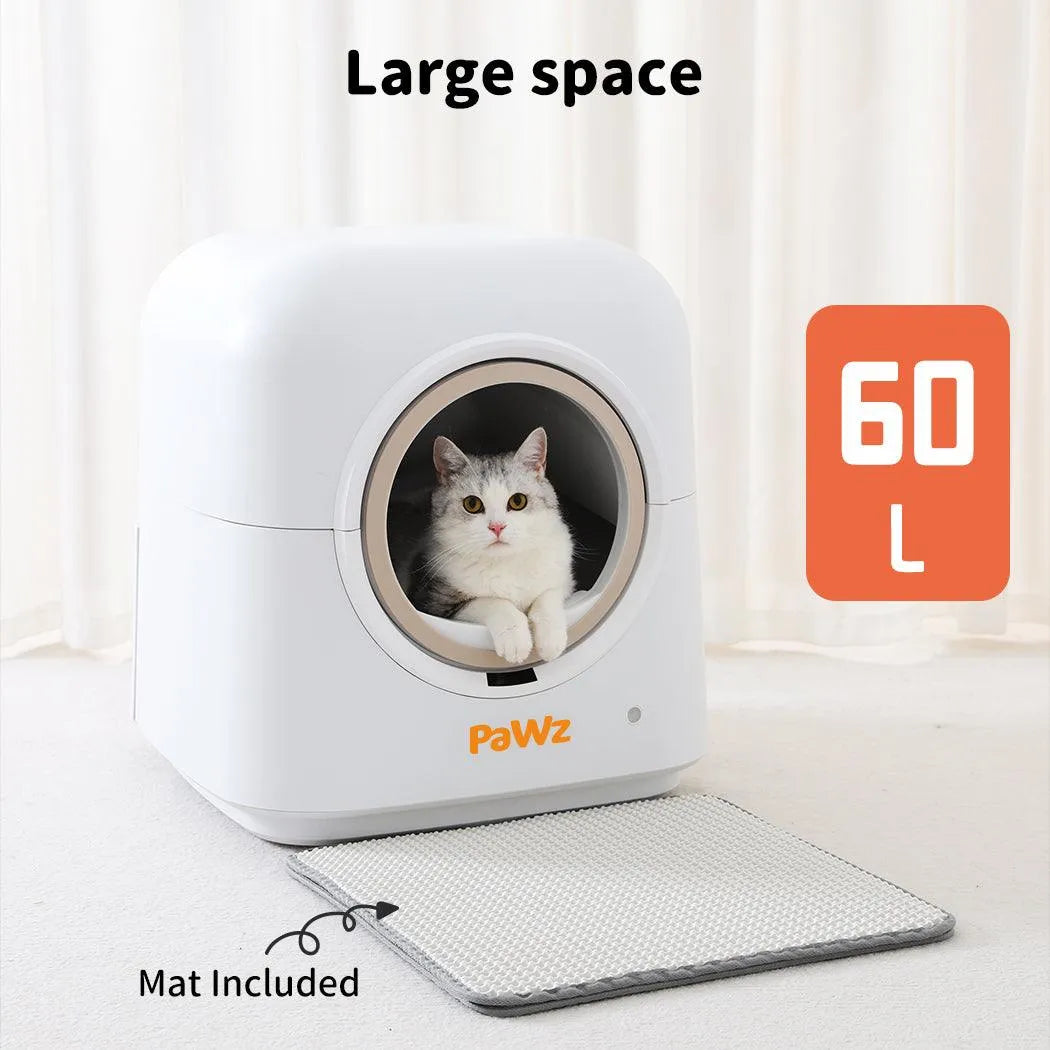 Automatic Cat Litter Box Pawz AutoClean Pro Self Cleaning with App ...