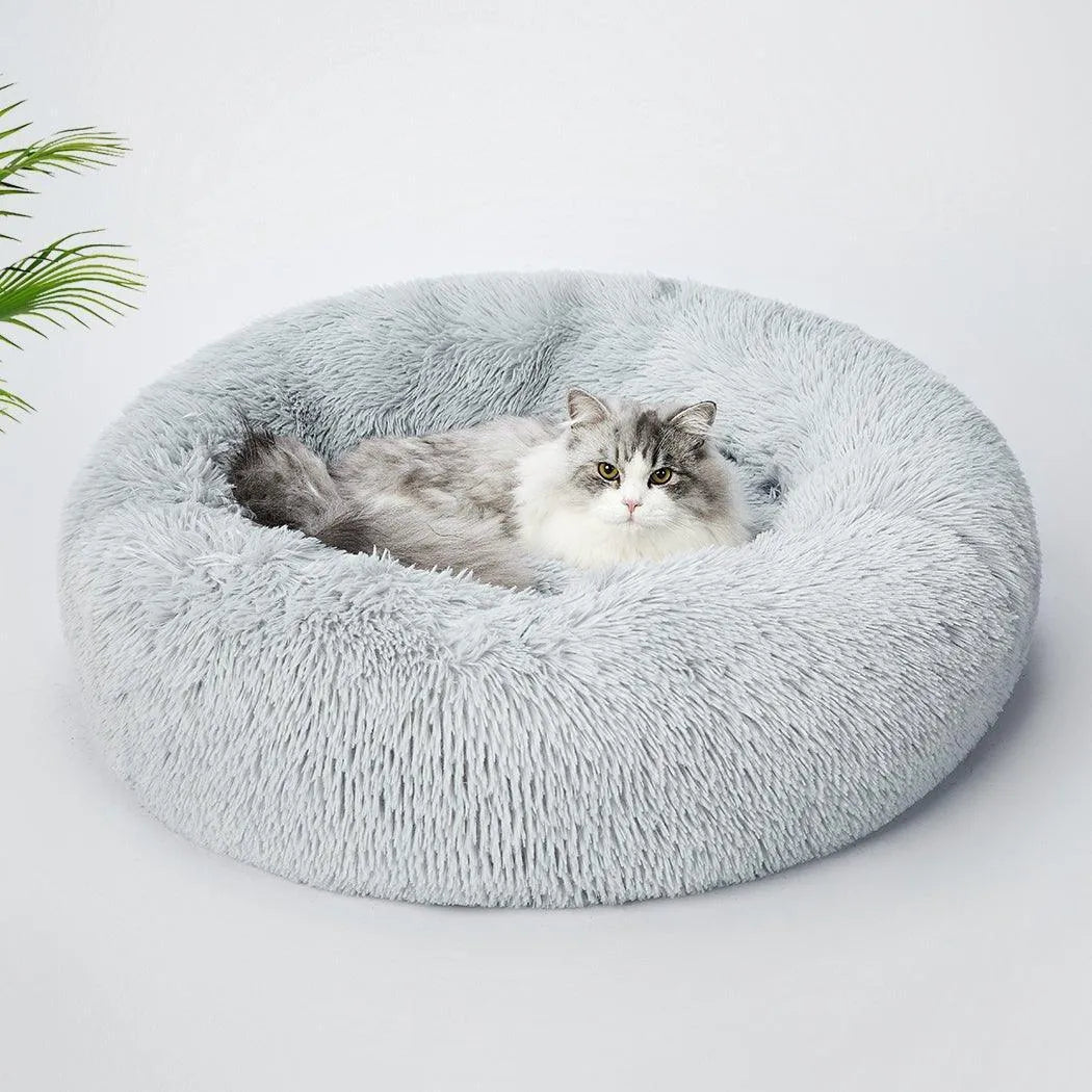 Calming Cat Bed – Donut-Shaped & Anti-Anxiety Design