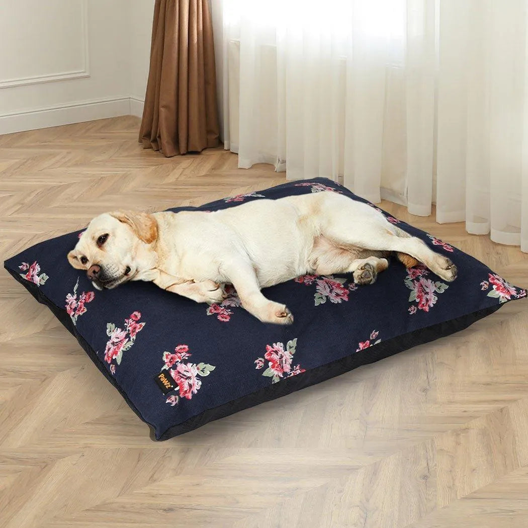 Dog Calming Bed Cat Pet Washable Removable Cover Cushion Comfy