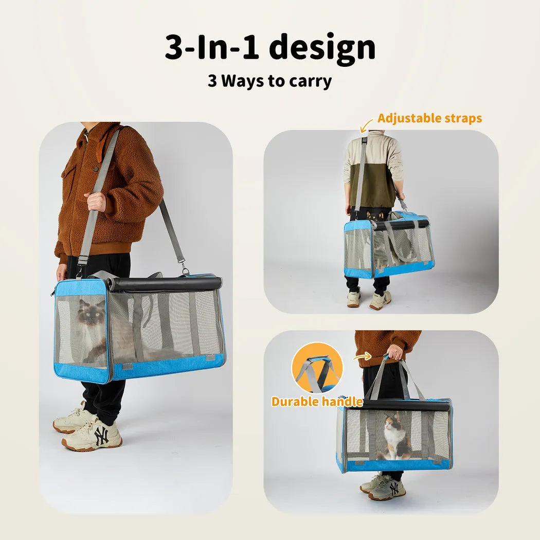 Soft Foldable Pet Crate – Travel with Cats & Dogs