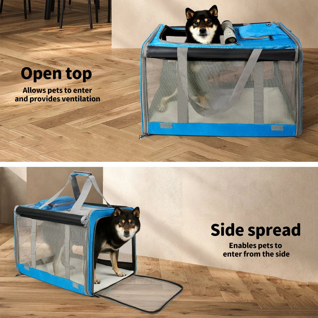 Soft Foldable Pet Crate – Travel with Cats & Dogs