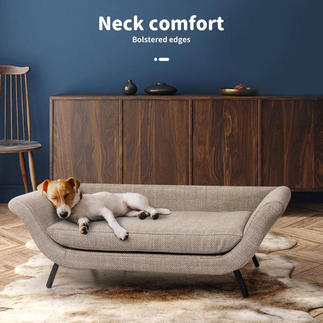 Raised Dog Lounge Bed – Elevated Sofa Style