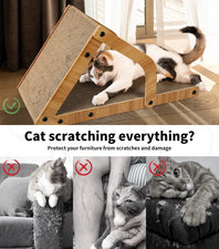 PaWz Cat Scratcher Scratching Board Corrugated Cardboard Scratch Bed T ...