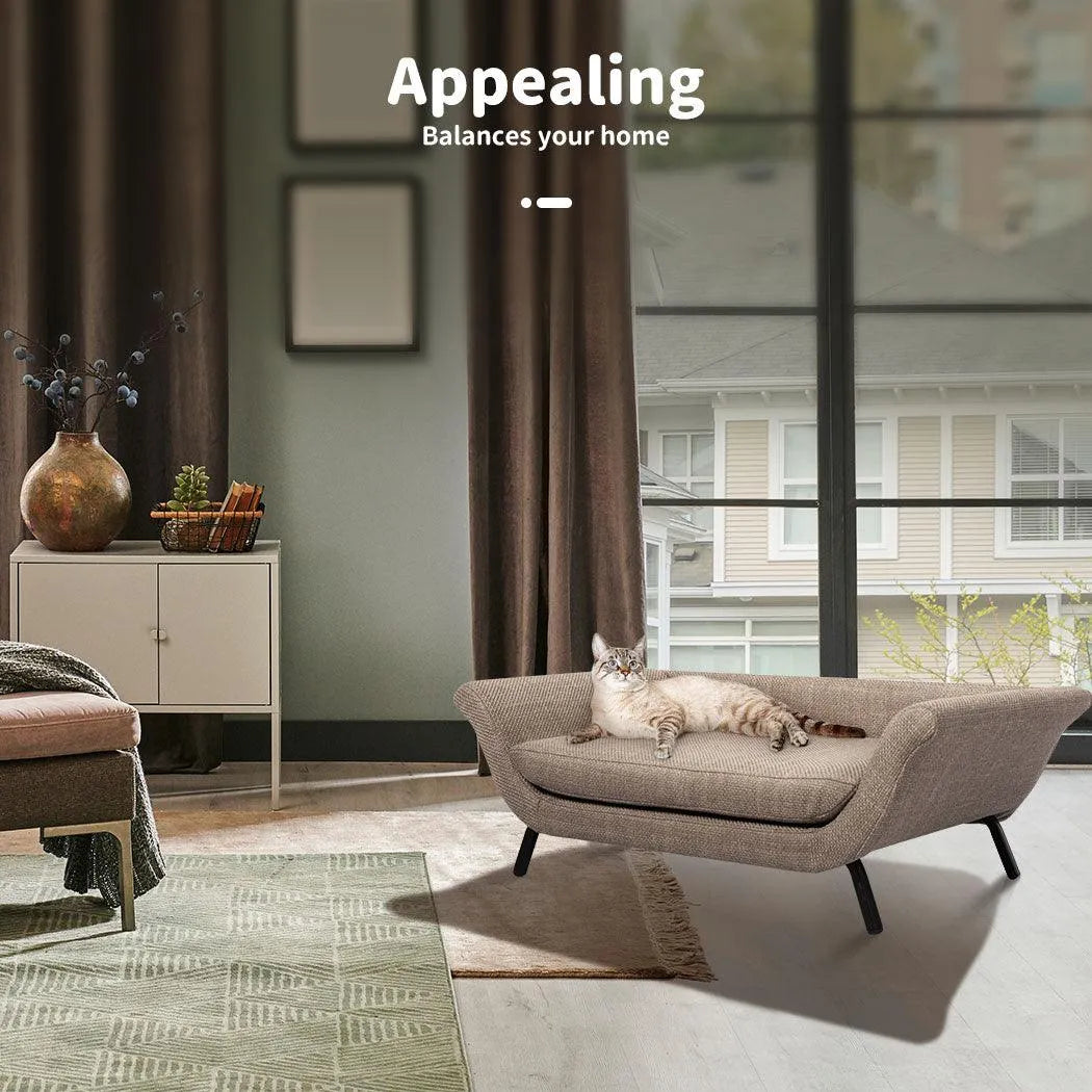 Raised Dog Lounge Bed – Elevated Sofa Style