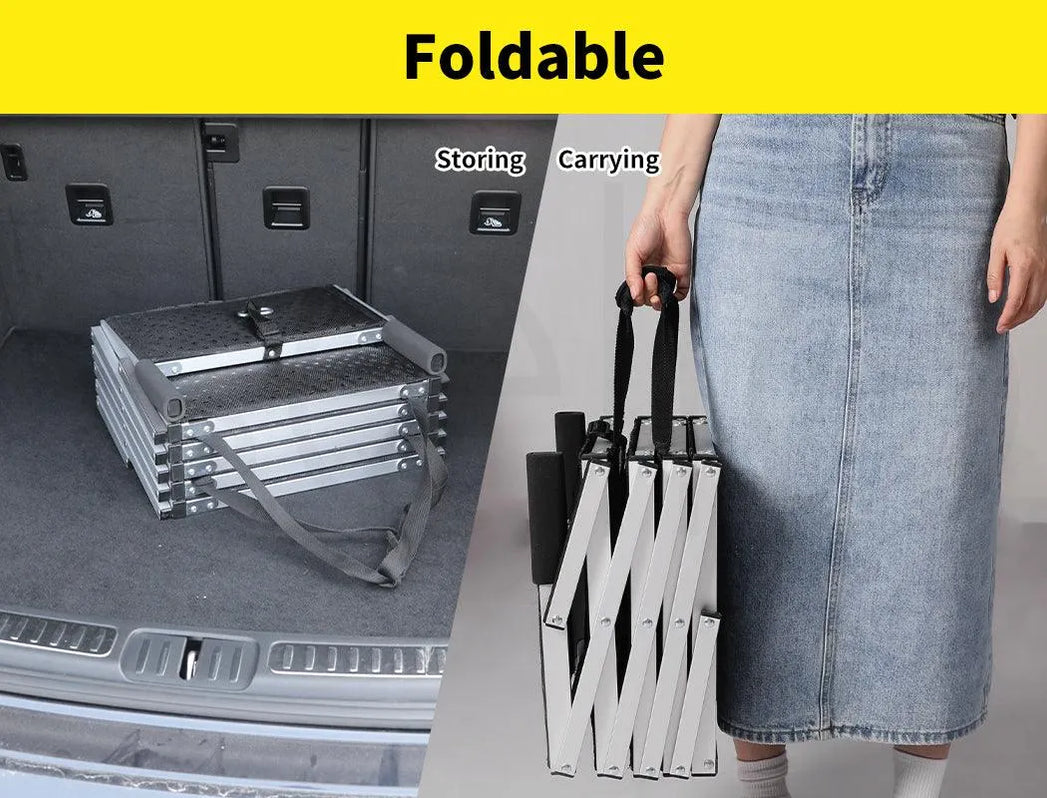 Foldable Aluminum Pet steps - Collapsible Dog Stairs