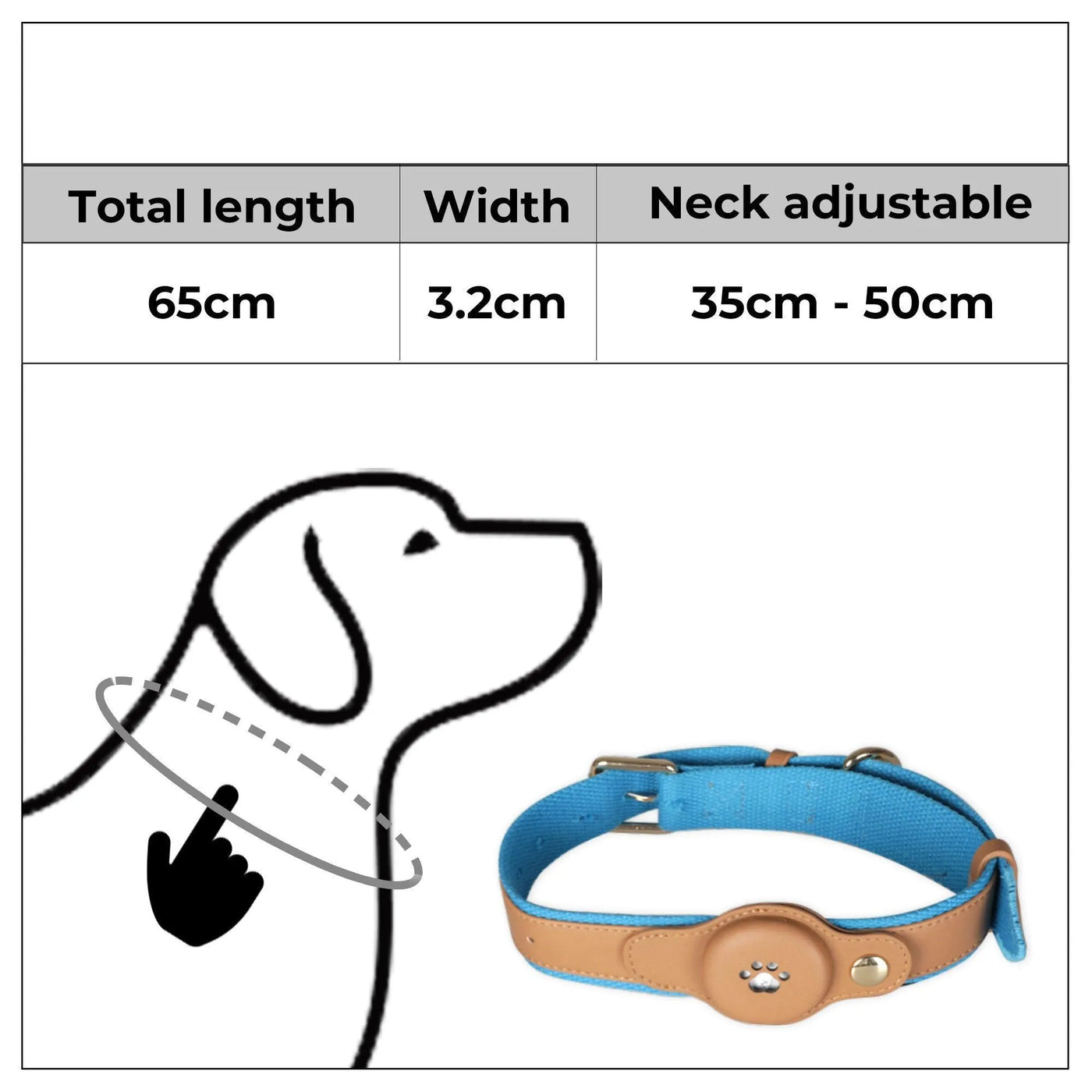 Pet AirTag Bluetooth Collar