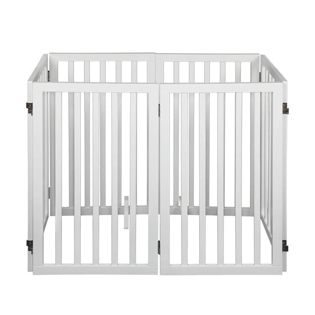 PaWz Wooden Pet Gate - White